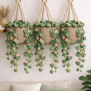 String of Hearts Crochet Pattern - Hanging Plant Amigurumi, Succulent ...