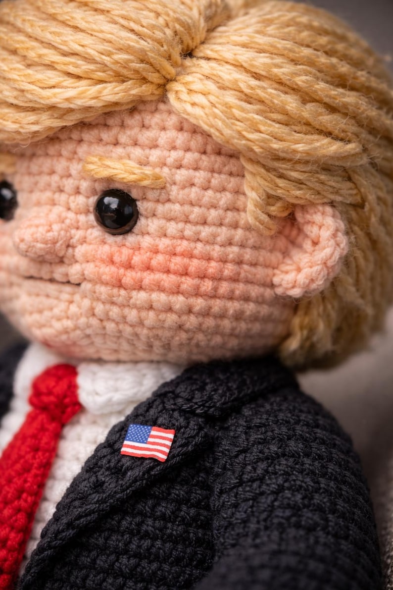 Trump Amigurumi Crochet Pattern, DIY President Doll (multilingual PDF ...