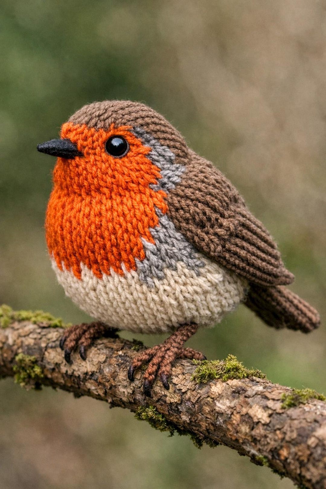 Realistic Robin Knit Pattern – Multilingual PDF Woodland Bird Tutorial ...