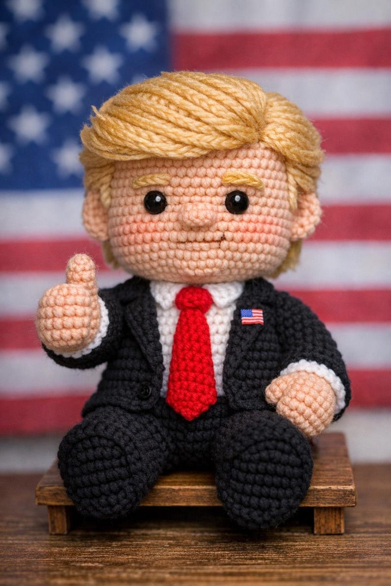 Trump Amigurumi Crochet Pattern, DIY President Doll (multilingual PDF ...