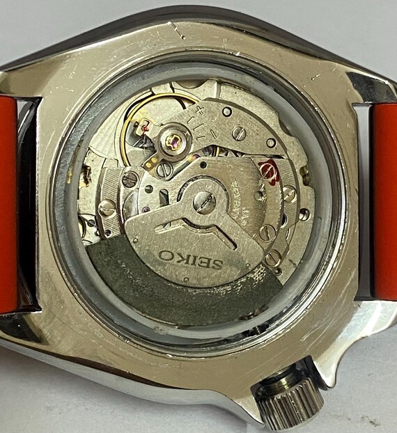 Vintage Seiko Diver Automatic Wrist Watch, Red Dial, … - Gem