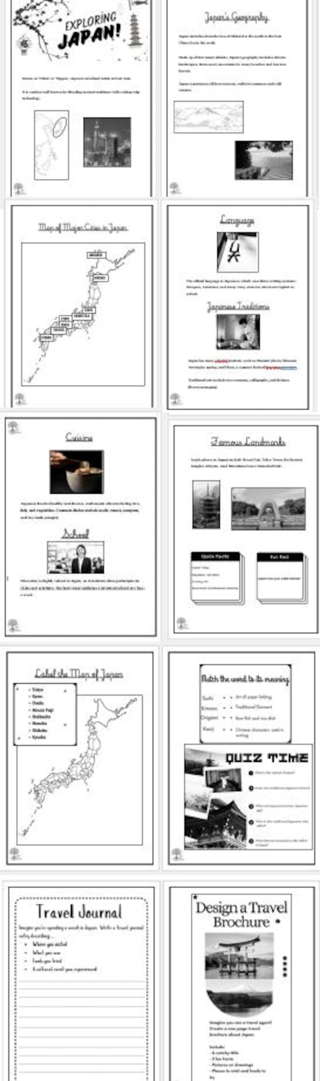 Welcome to Japan Unit | Printable Geography & Culture Activities PDF ...