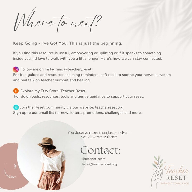 Teacher Burnout Recovery Workbook Mega Bundle: 30-day Reset Challenge ...