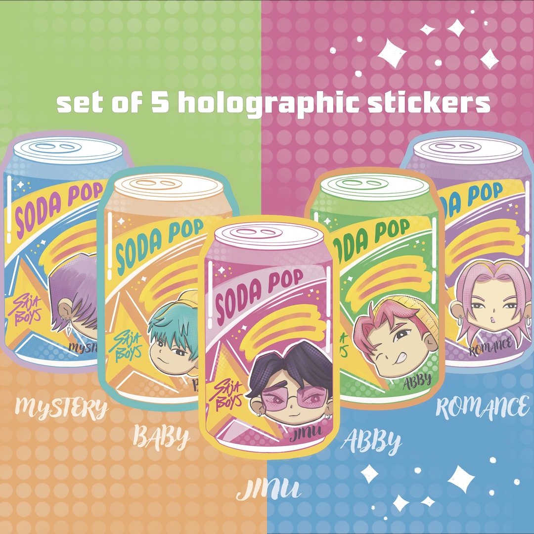 Saja Boys Sticker Set / KPOP Demon Hunters / Soda Pop / Jinu, Baby, Abby, Mystery, Romance ...
