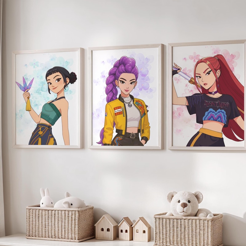 Poster kpop demon hunter - Etsy France