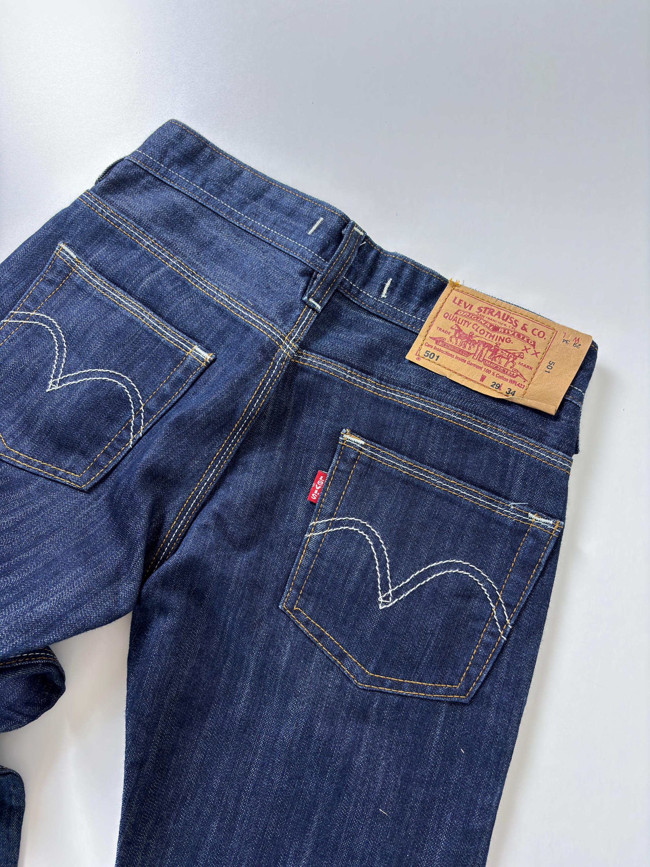 Vintage Levi's 507 Jeans: 90s USA Made Dark Wash Denim (W29 L34) - Etsy