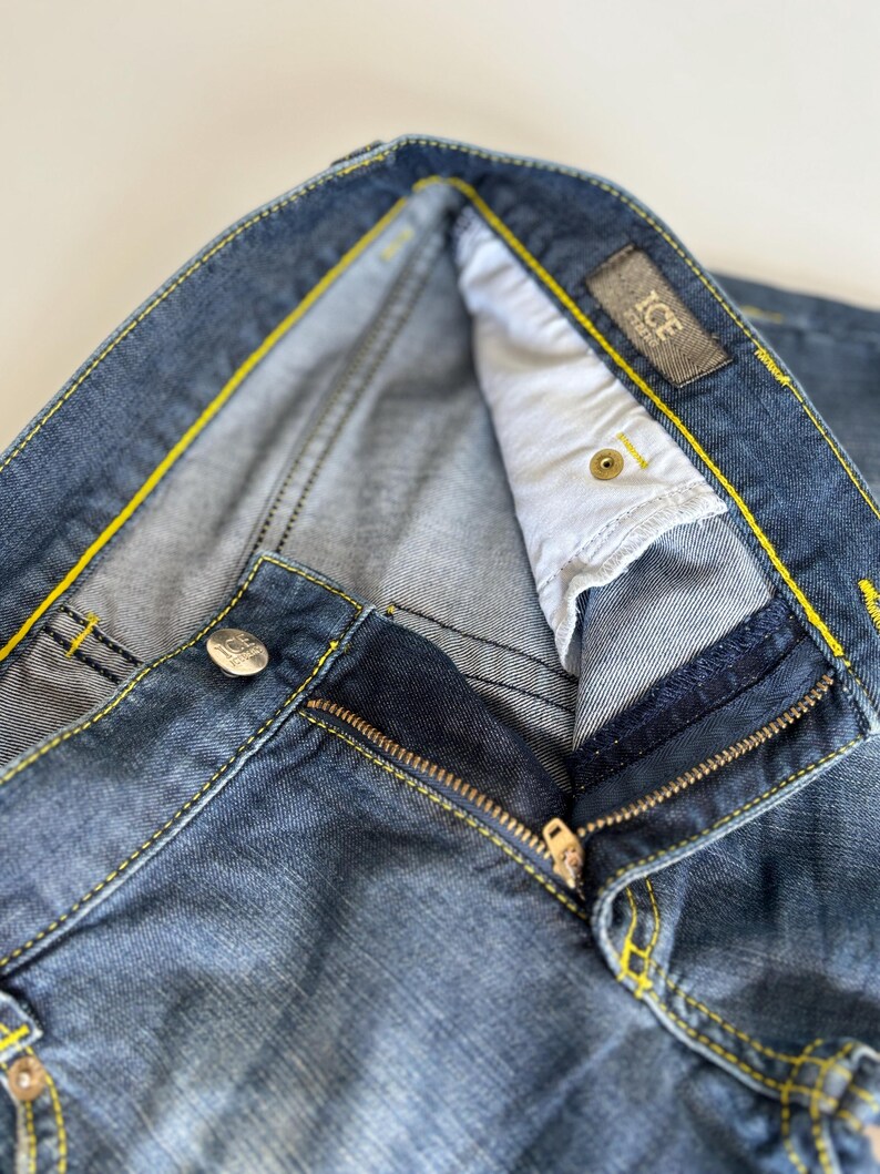 Vintage Iceberg Jeans: Lisa Simpson Patch, Y2K Low Rise Denim - Etsy