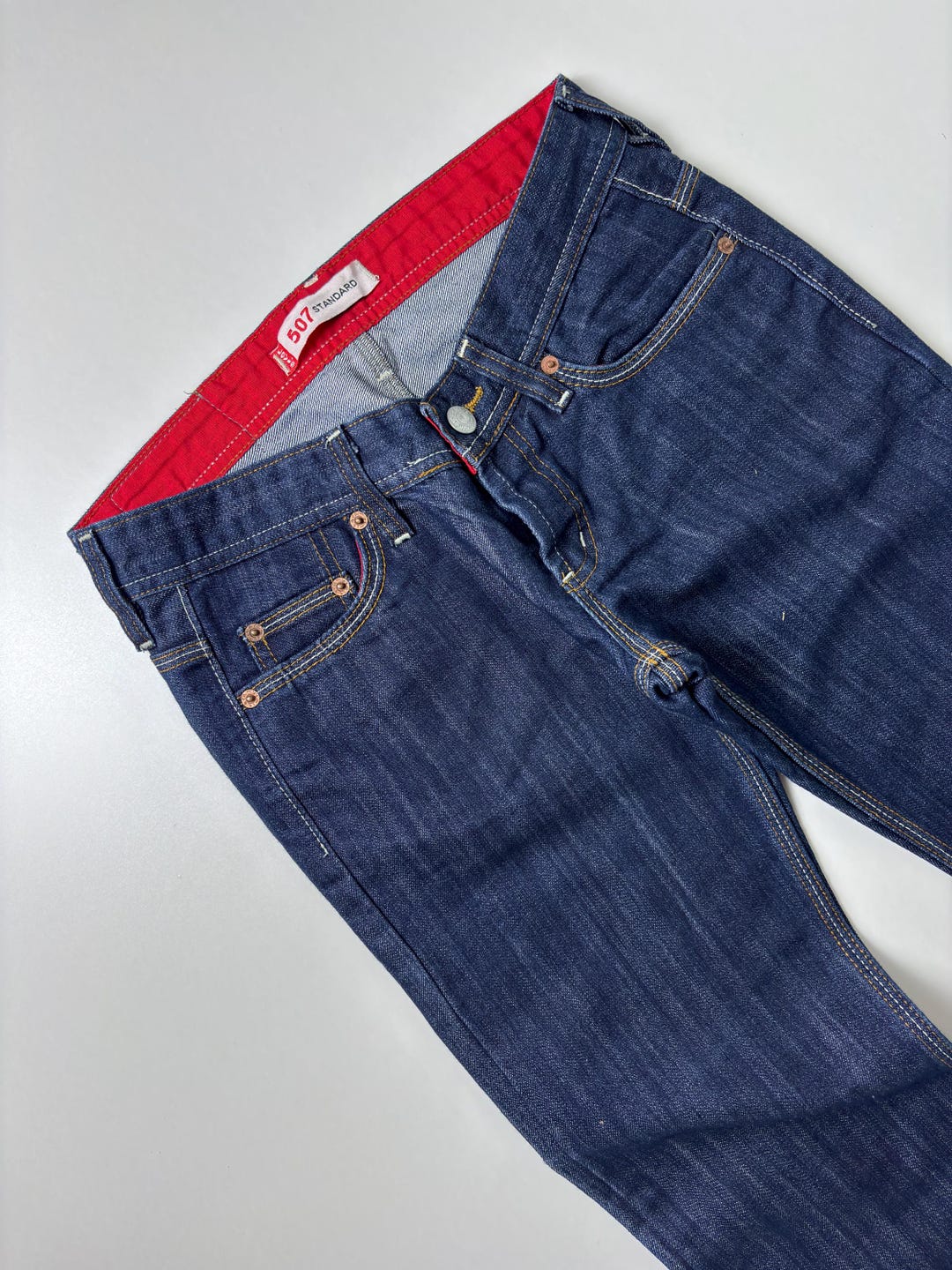 Vintage Levi's 507 Jeans: 90s USA Made Dark Wash Denim (W29 L34) - Etsy