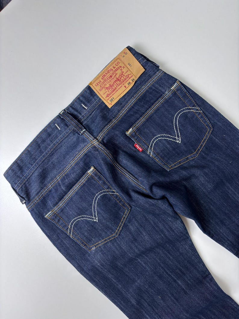 Vintage Levi's 507 Jeans: 90s USA Made Dark Wash Denim (W29 L34) - Etsy