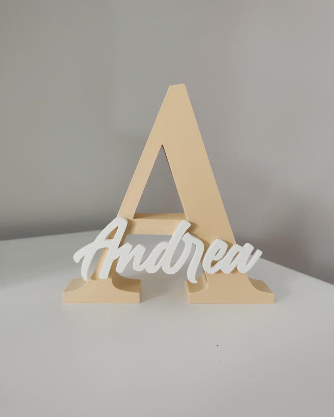 Custom 3D Printed Letter: Personalized Initial, Eco-friendly PLA Decor ...