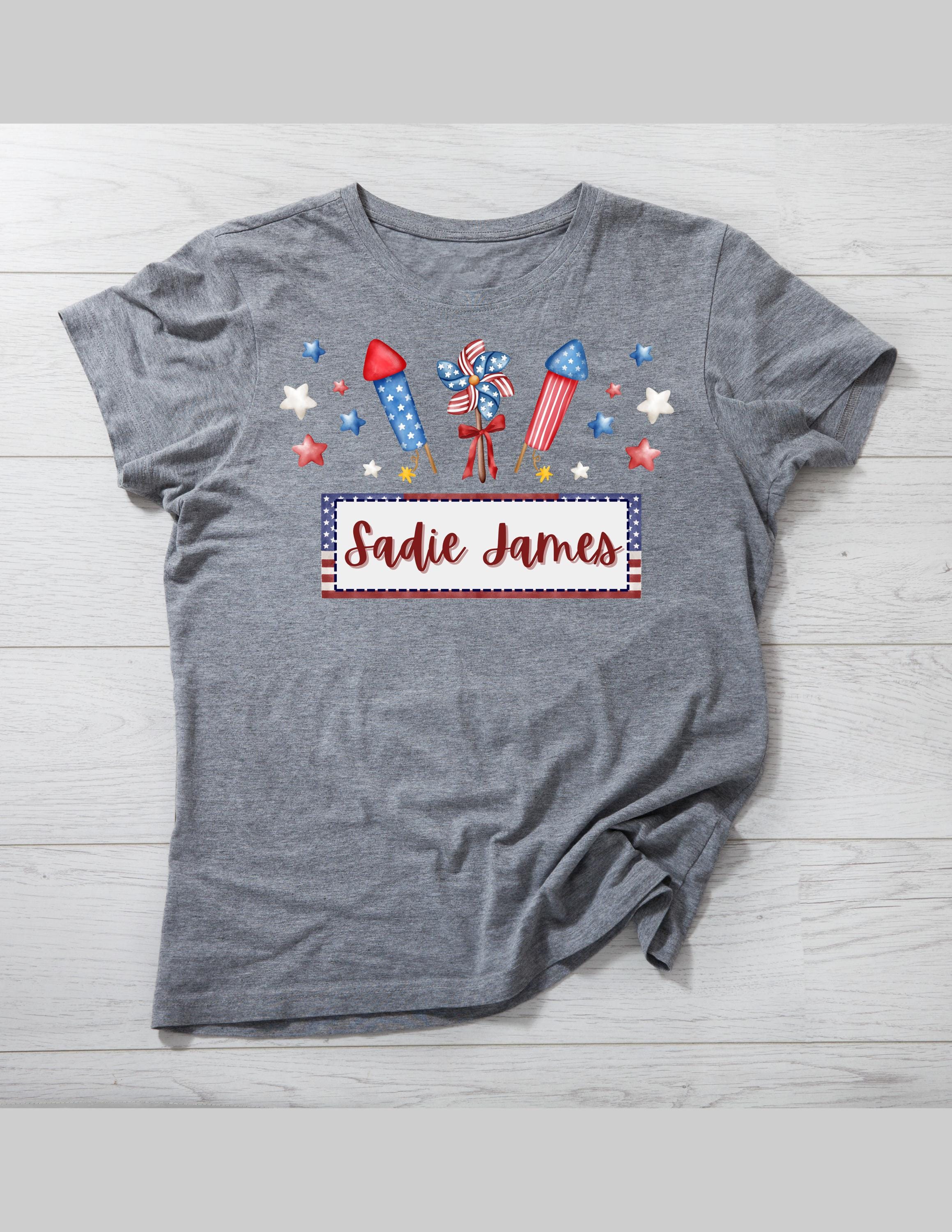 4th of July Name Tag PNG – Customizable Patriotic Name Plate, Red White ...