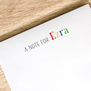 Personalized Notepad for Kids / Lunchbox Notes for Kids / Custom ...