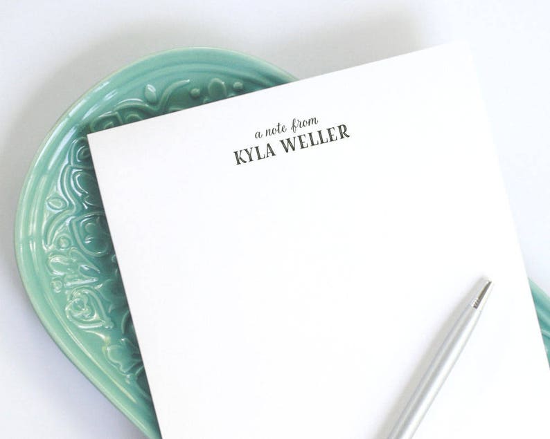 Personalized Large Notepad Custom Notepad With Name Custom Etsy