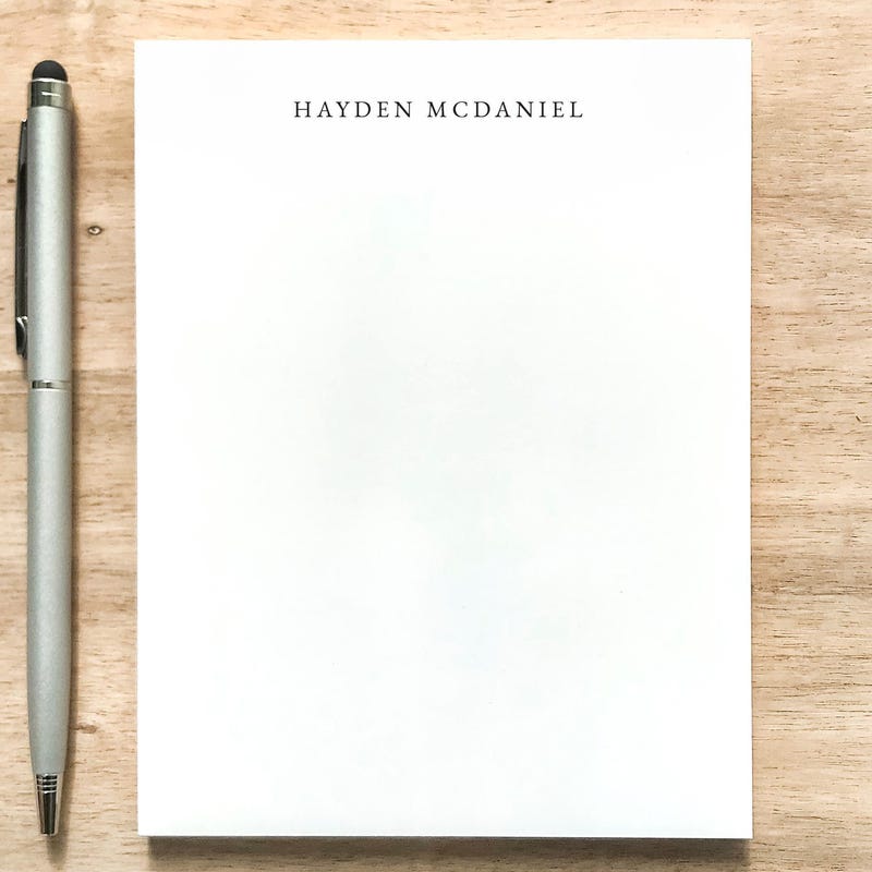 Personalized Tear off Note Pad - Etsy