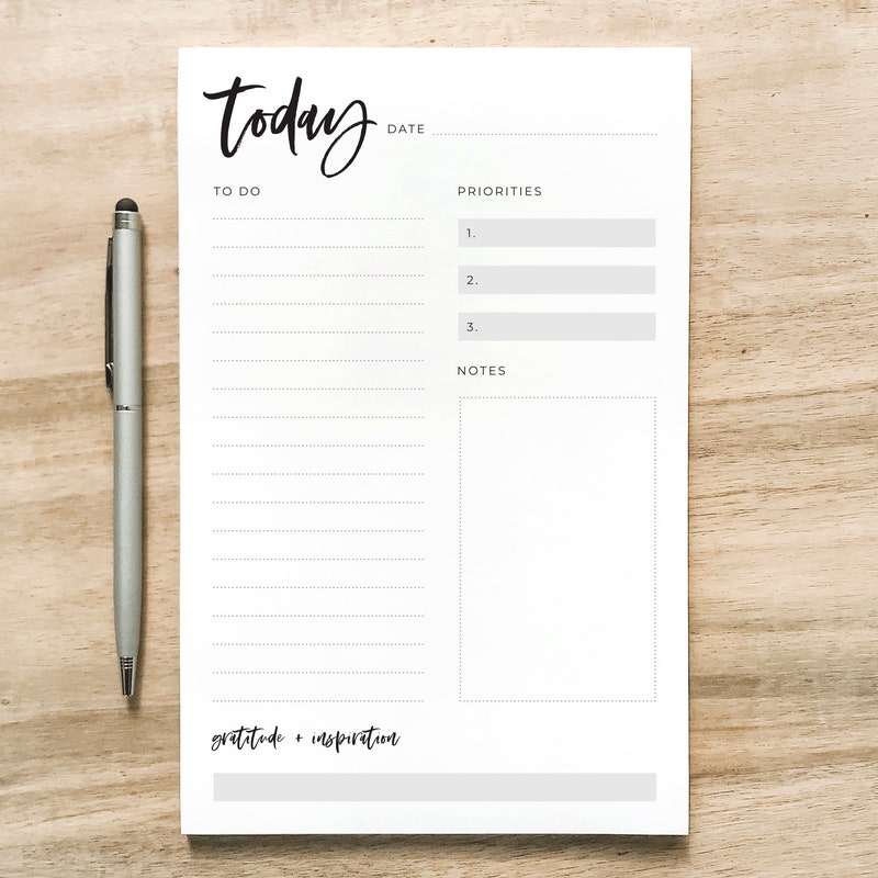 To Do List Notepad - Etsy