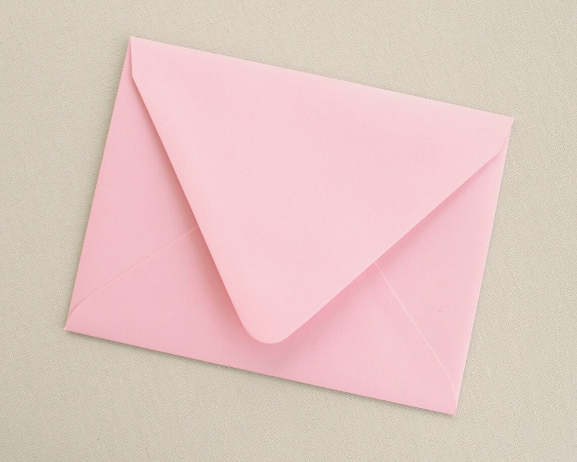 Light Pink Envelope Set - Etsy