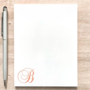 Custom Monogrammed Notepad / Notepad With Initial / Personalized ...