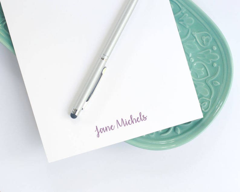 Personalized Large Notepad / Notepad With Modern Script Name / - Etsy