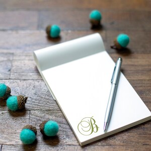 Custom Monogrammed Notepad / Notepad With Initial / Personalized ...