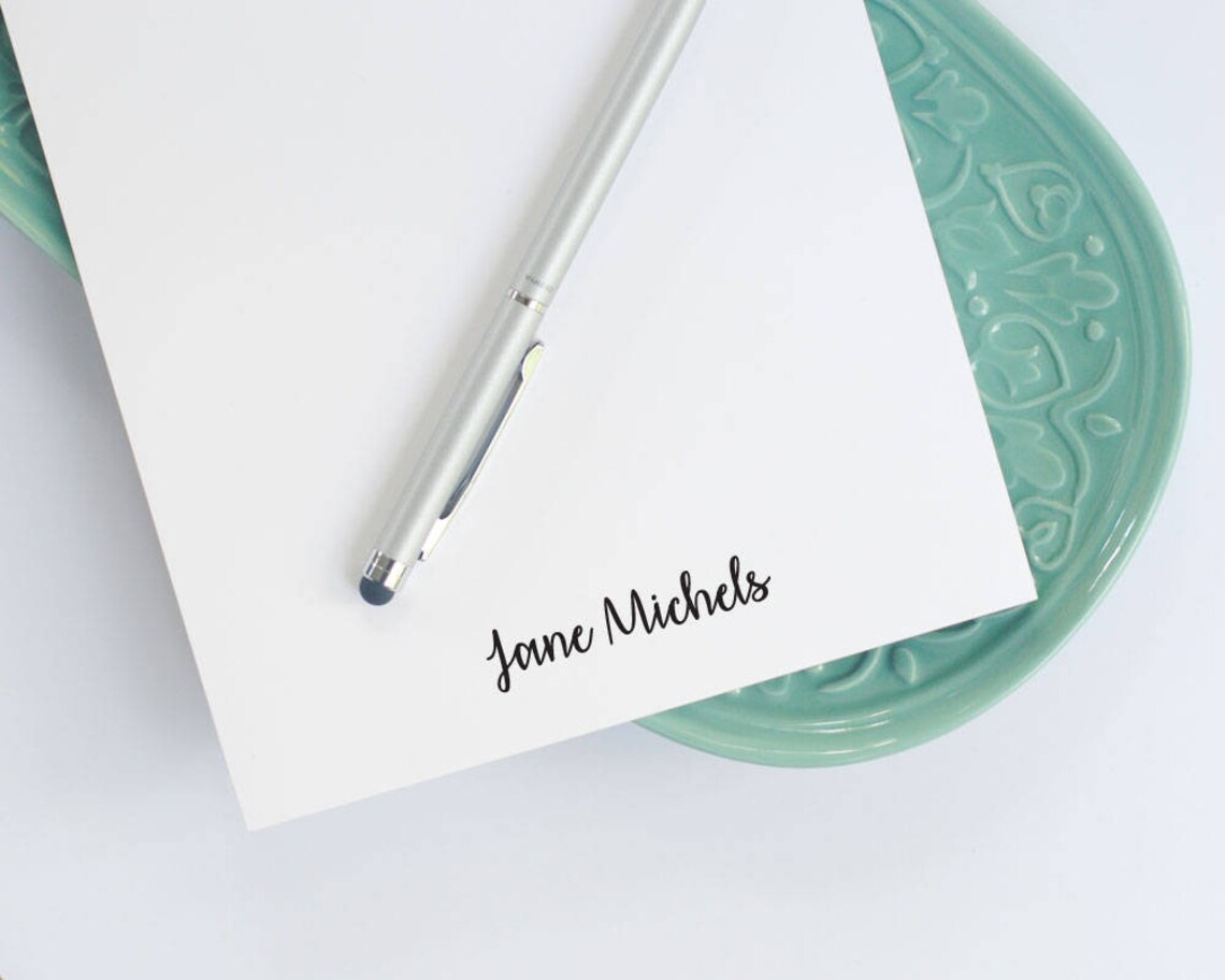 Personalized Large Notepad / Notepad With Modern Script Name / - Etsy