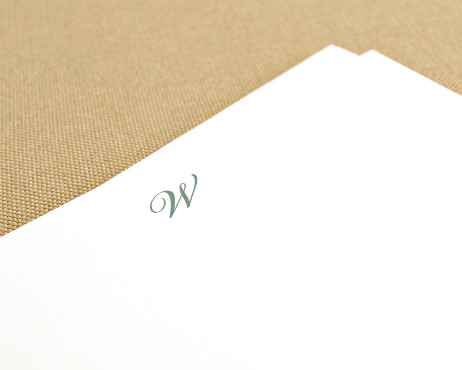 Simple Personalized Flat Note Card Set / Stationary With - Etsy