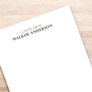 Personalized Large Notepad / Notepad With Name and Lines / Large ...