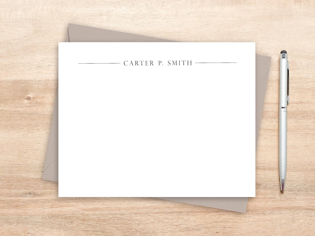Professional Personalized Stationery Cards / Personalized Stationary ...