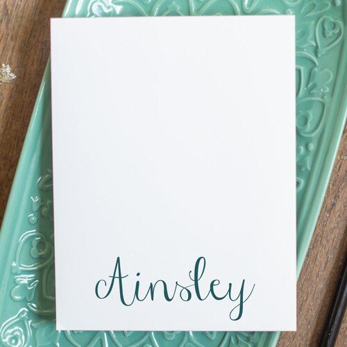 Personalized Feminine Name Notepad / Small Notepad for a Woman | Etsy