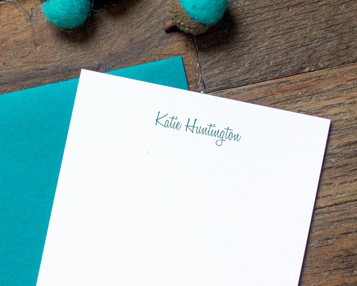 Stationary Gift Set / Personalized Stationery Notecard Set | Etsy