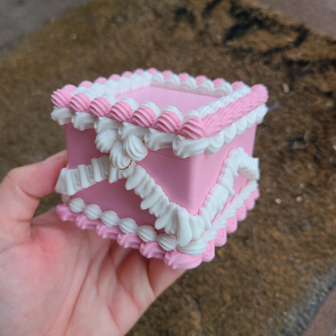 3D Printed Fake Cake Trinket Box: Jewelry Box - Etsy