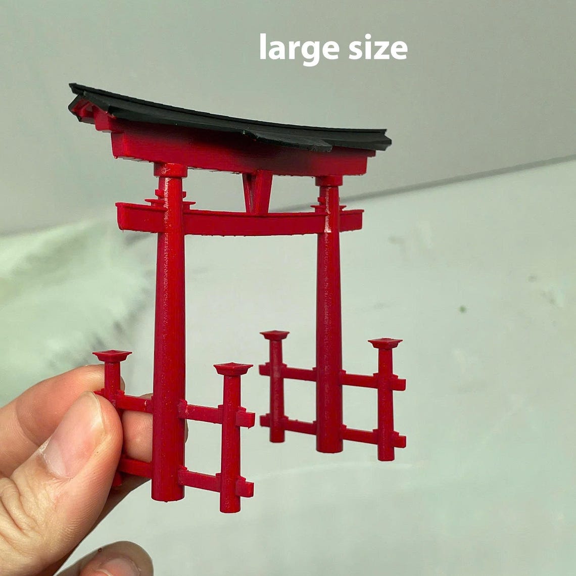 Torii Gate Terrarium Decor | Japanese Shrine Miniature | Resin Ornament ...