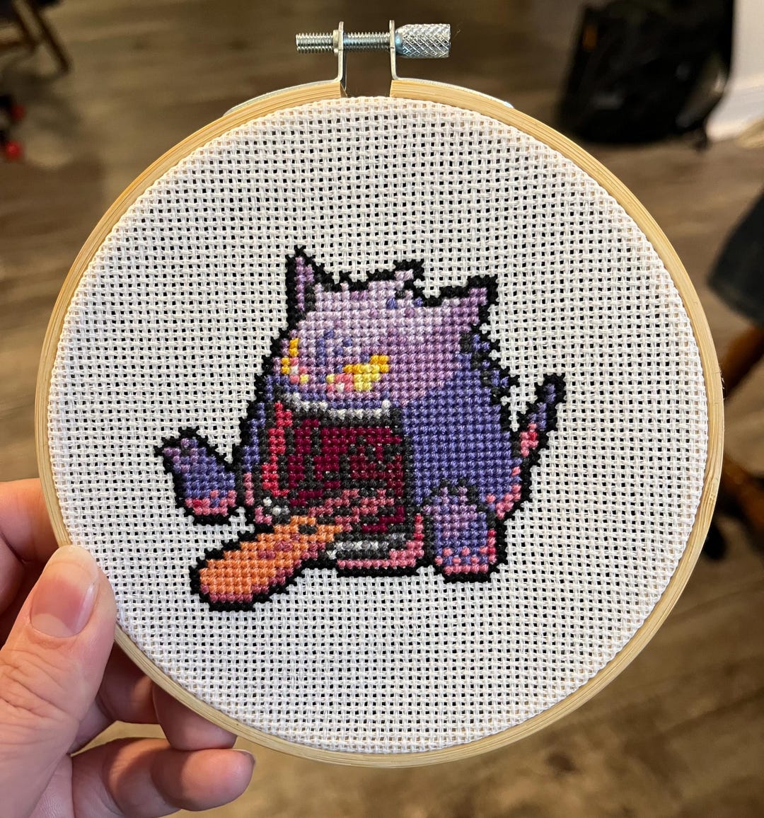 Gmax Gengar Cross Stitch - Etsy