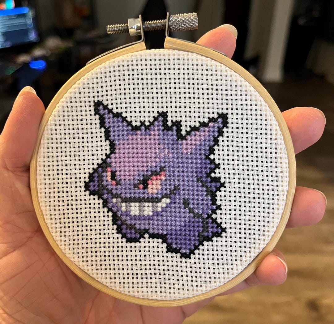 Gengar Cross Stitch - Etsy