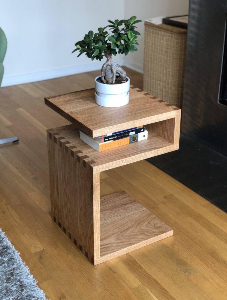 DIY Modern Wooden C Side Table Plans | Digital PDF Download - Etsy