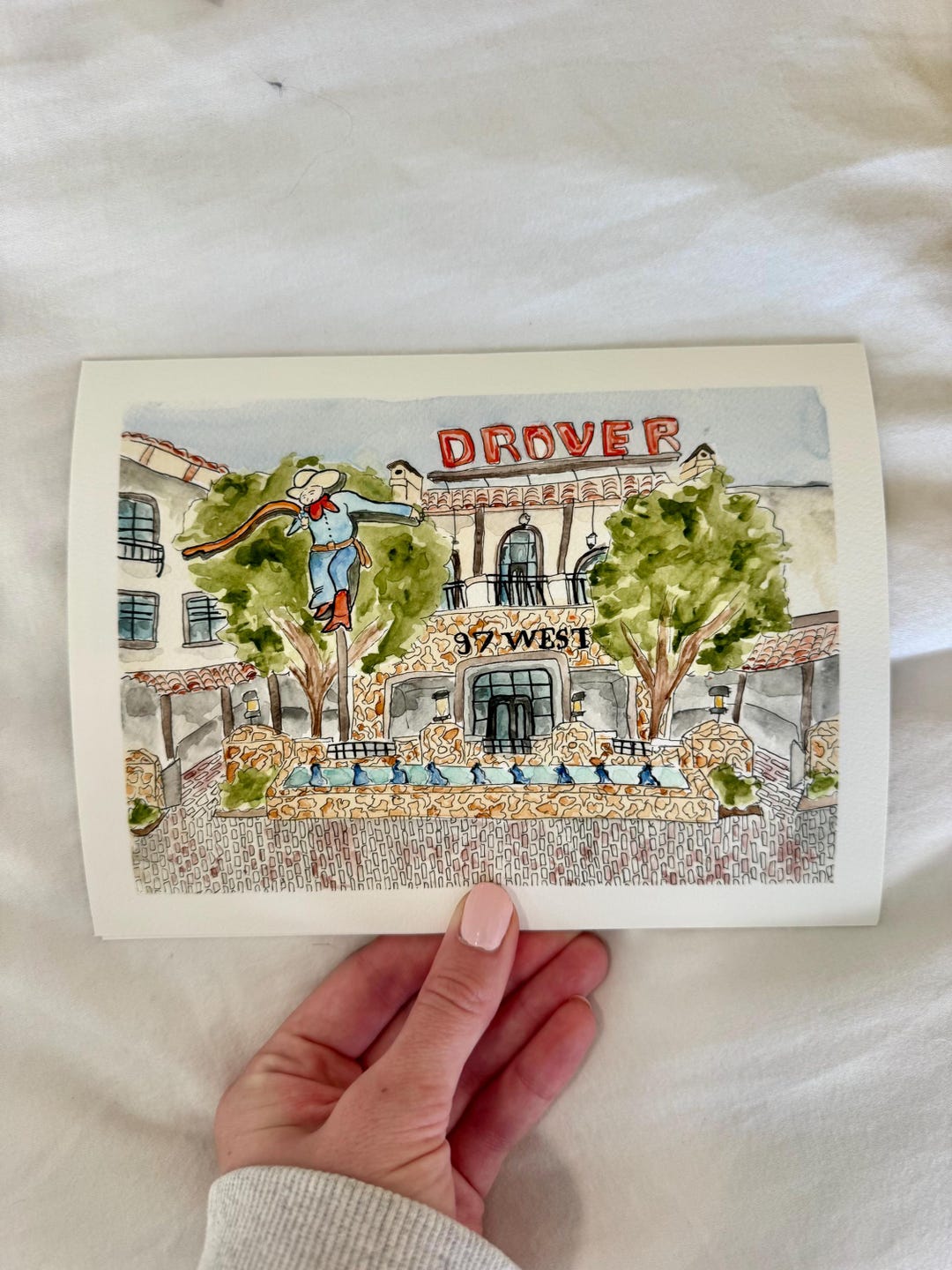 Hand Painted Hotel Drover Print! - Etsy