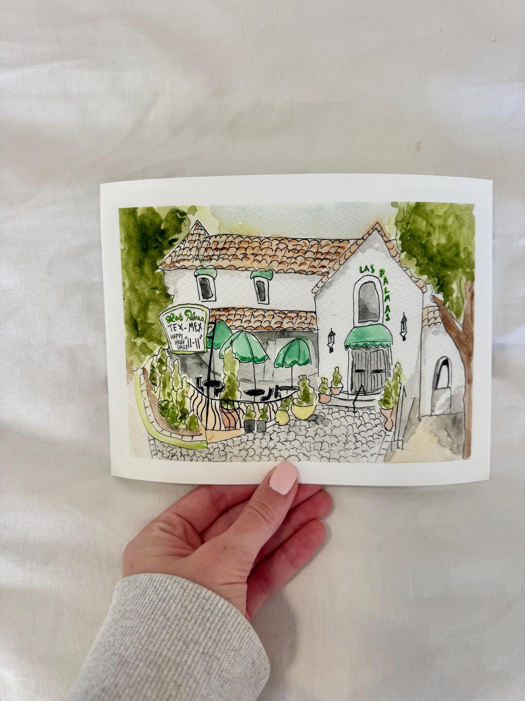 Hand-painted Las Palmas Watercolor Print! - Etsy