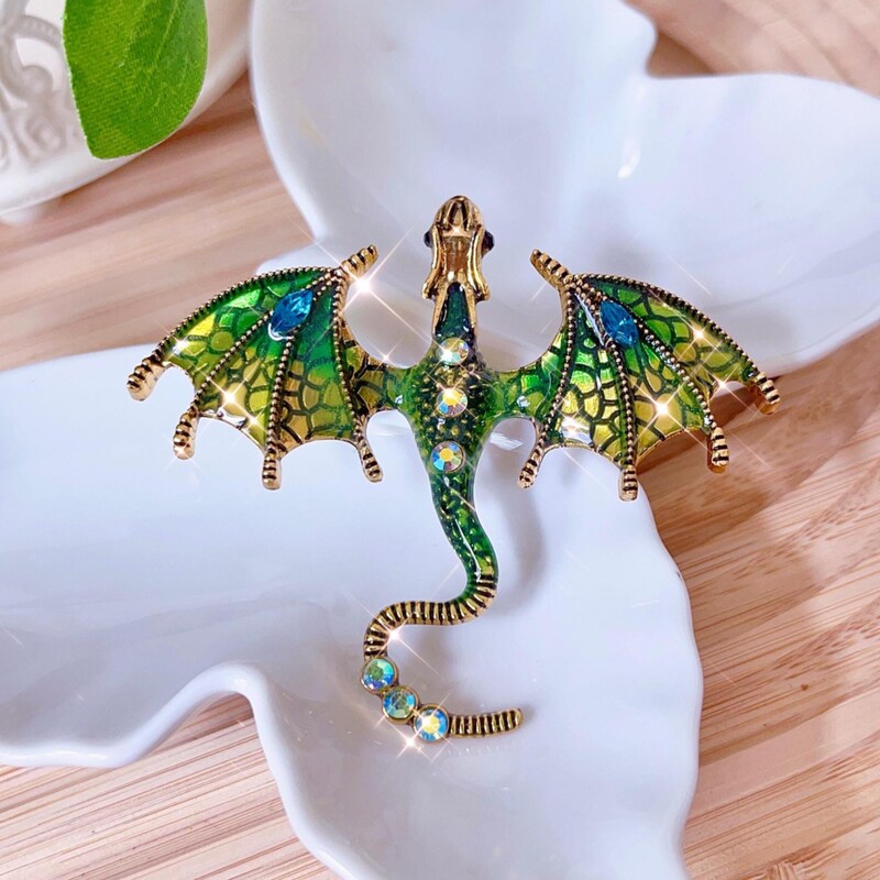 Dragon Brooch - Etsy