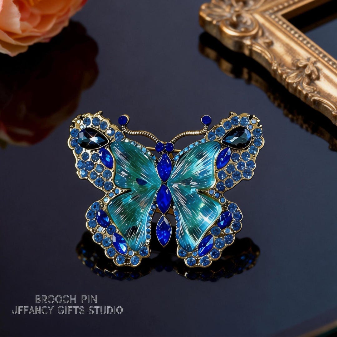 Elegant Butterfly Brooch Pin -vintage Style Butterfly Pin, Luxurious ...
