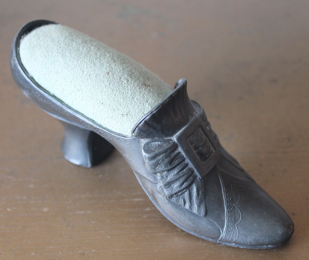 Vintage Metal Shoe Pin Cushion, Vintage Shoe Pin Cushion, Pin Cushion ...