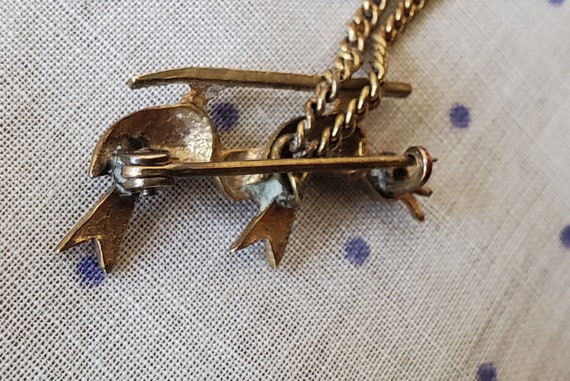 Vintage 1930's Bird Chatelaine Pin, Vintage 1930's Si… - Gem