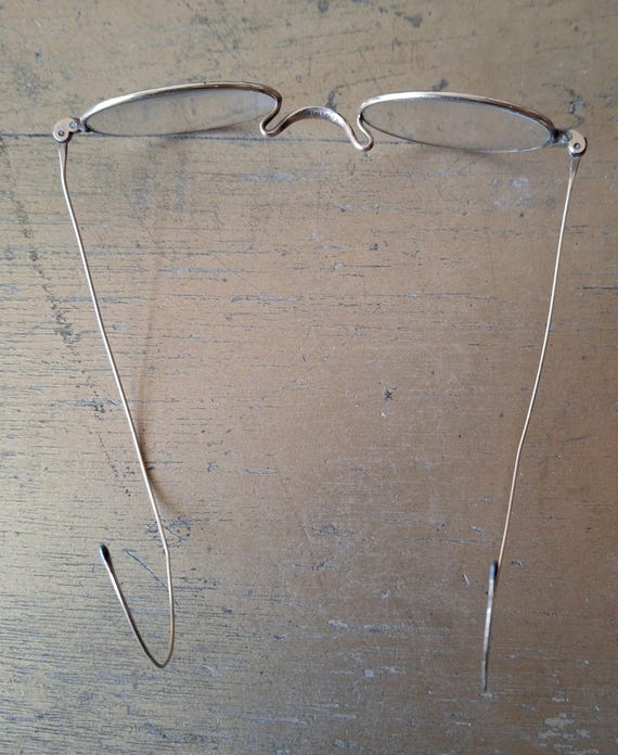 Antique Gold-Filled Childs Wire Rim Spectacles Eyegla… - Gem