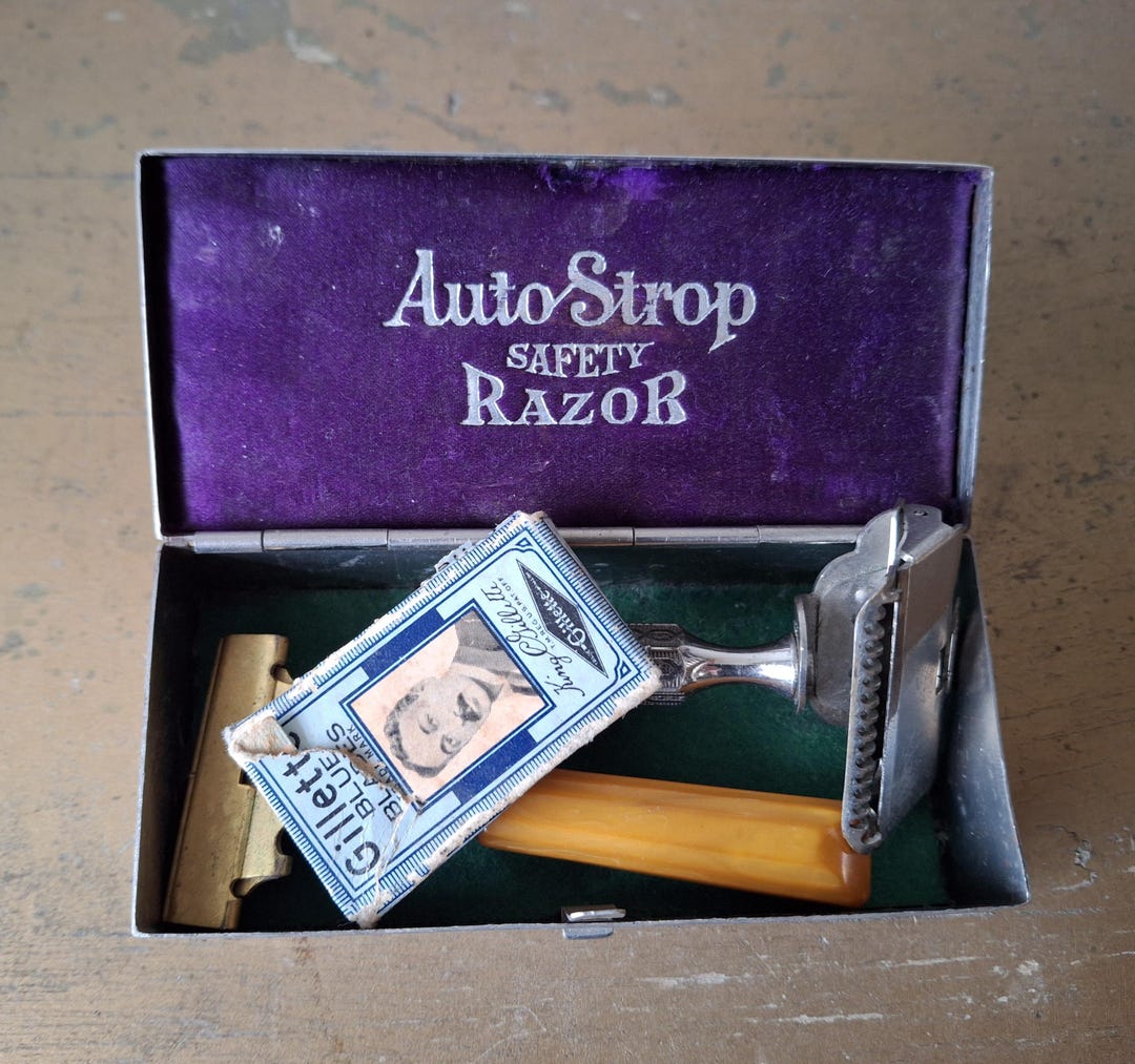 Vintage Razor Lot/vintage Shaving Lot/auto Strop Razor Box/vintage ...