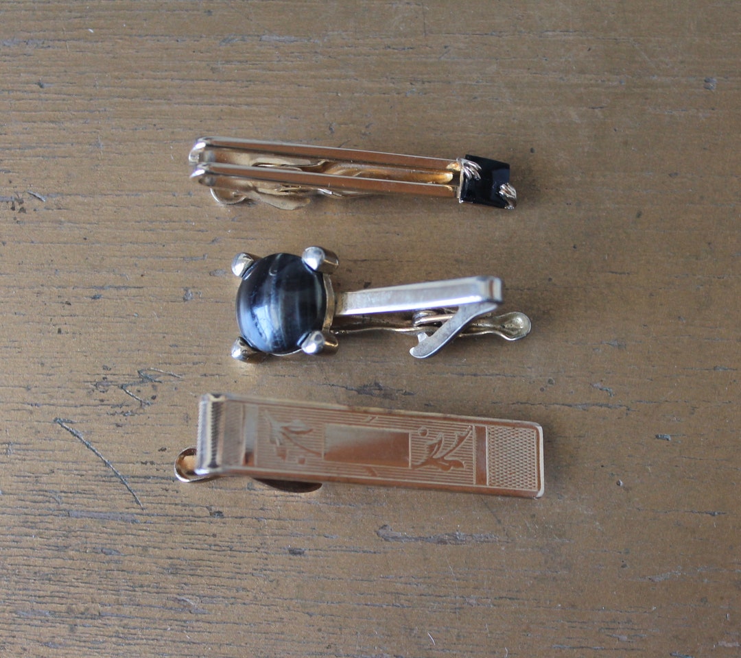 Vintage Tie Bar Clips, Vintage Tie Clips, Swank Tie Clip, Vintage ...