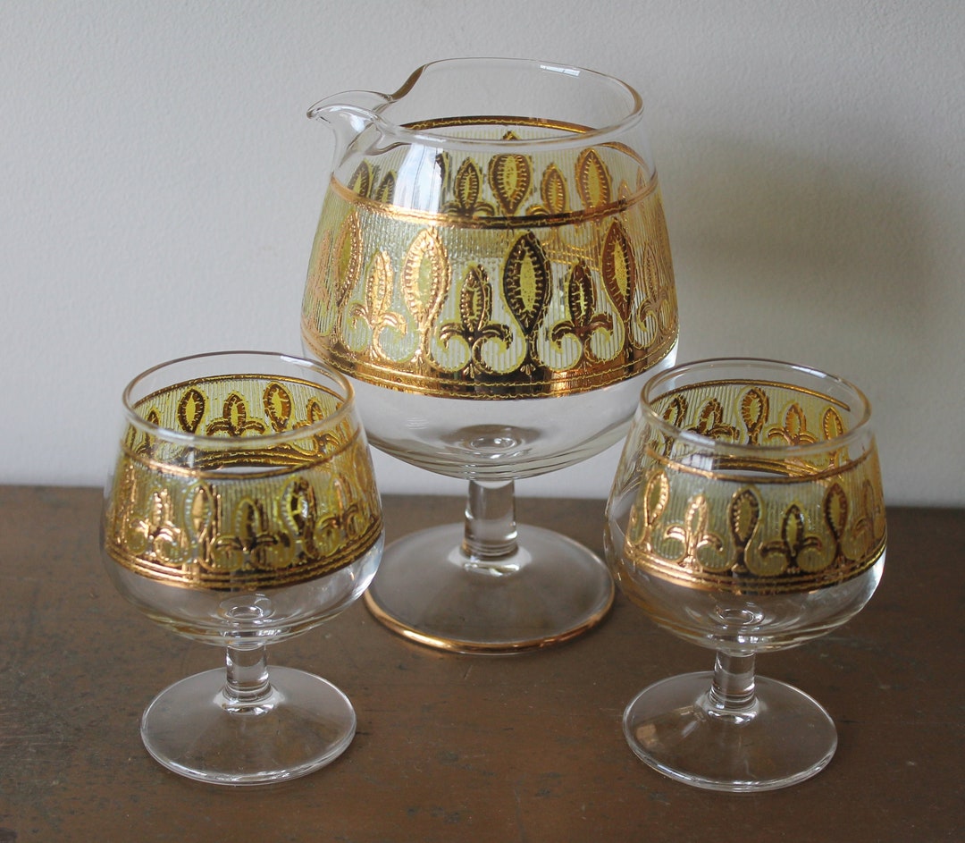 Vintage Culver CUV38 Cocktail Set, Vintage Culver Brandy Snifter ...