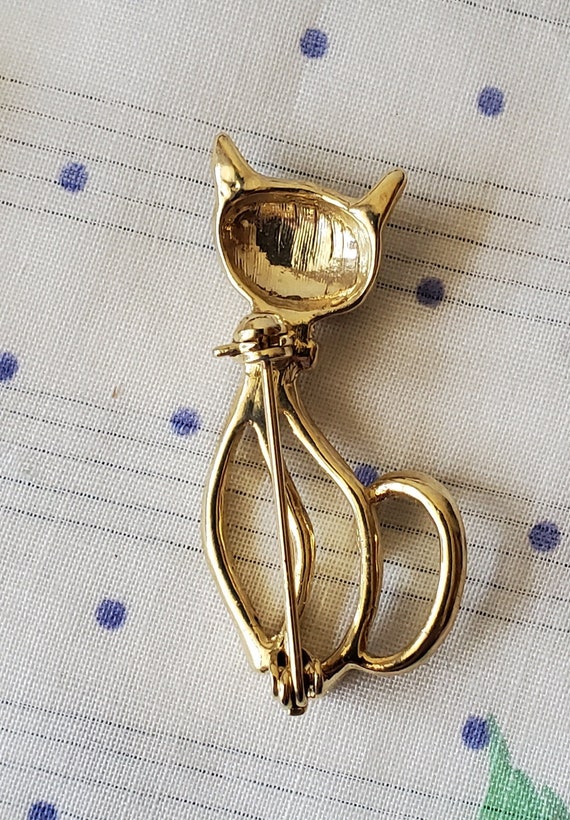 Vintage Cat Pins, Vintage Cat Brooch, Vintage MCM Cat… - Gem