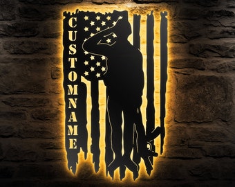 Fallen Soldier Metal Sign - Etsy