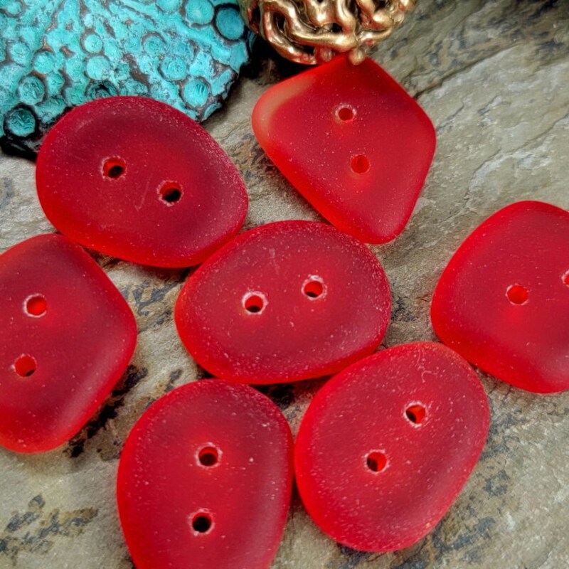 Sea Glass Buttons - Etsy