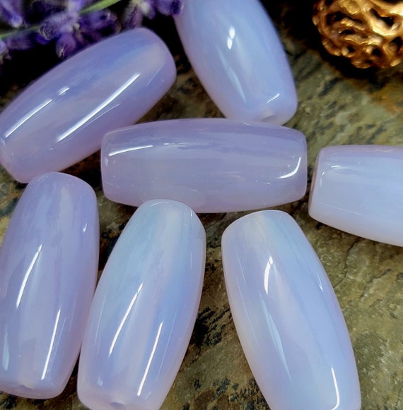 Purple Jade Smooth Tube Barrel 28x14mm Grade AAA - Etsy