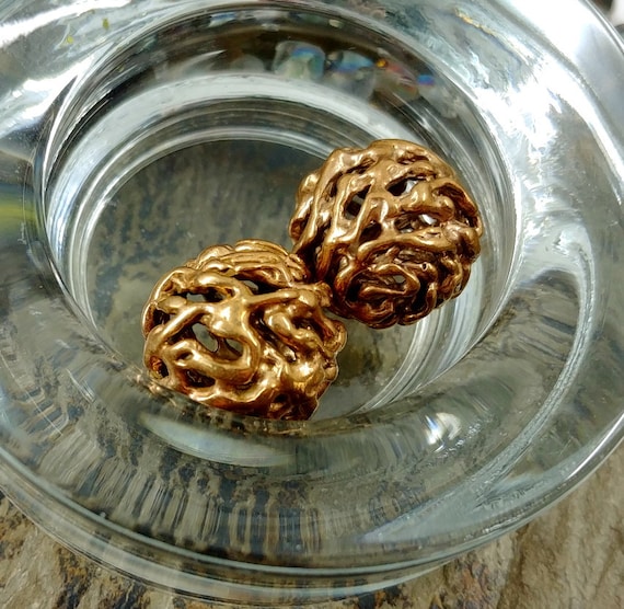 Filigree Round 19mm Open Round Old World Bronze Solid | Etsy