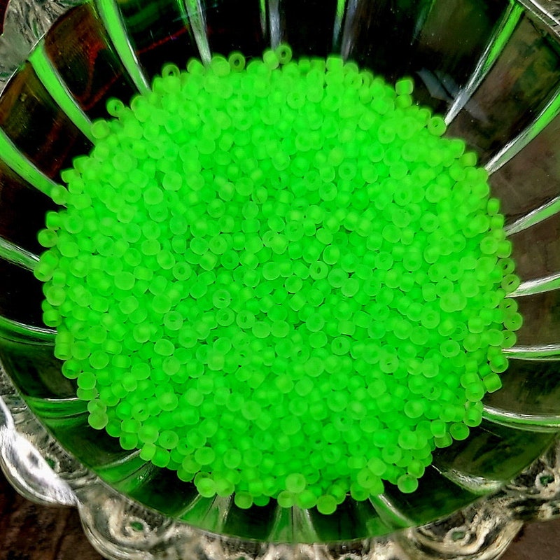 Neon Green Beaded Bag - Etsy